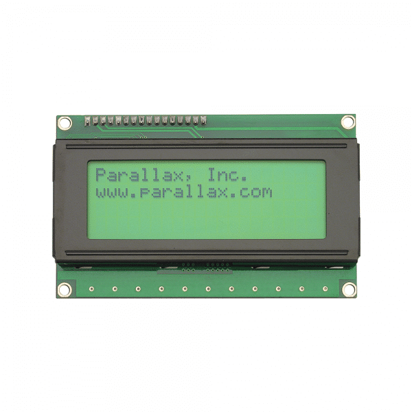 16x2 I2C LCD Display Module With Blue Backlight - Parallax