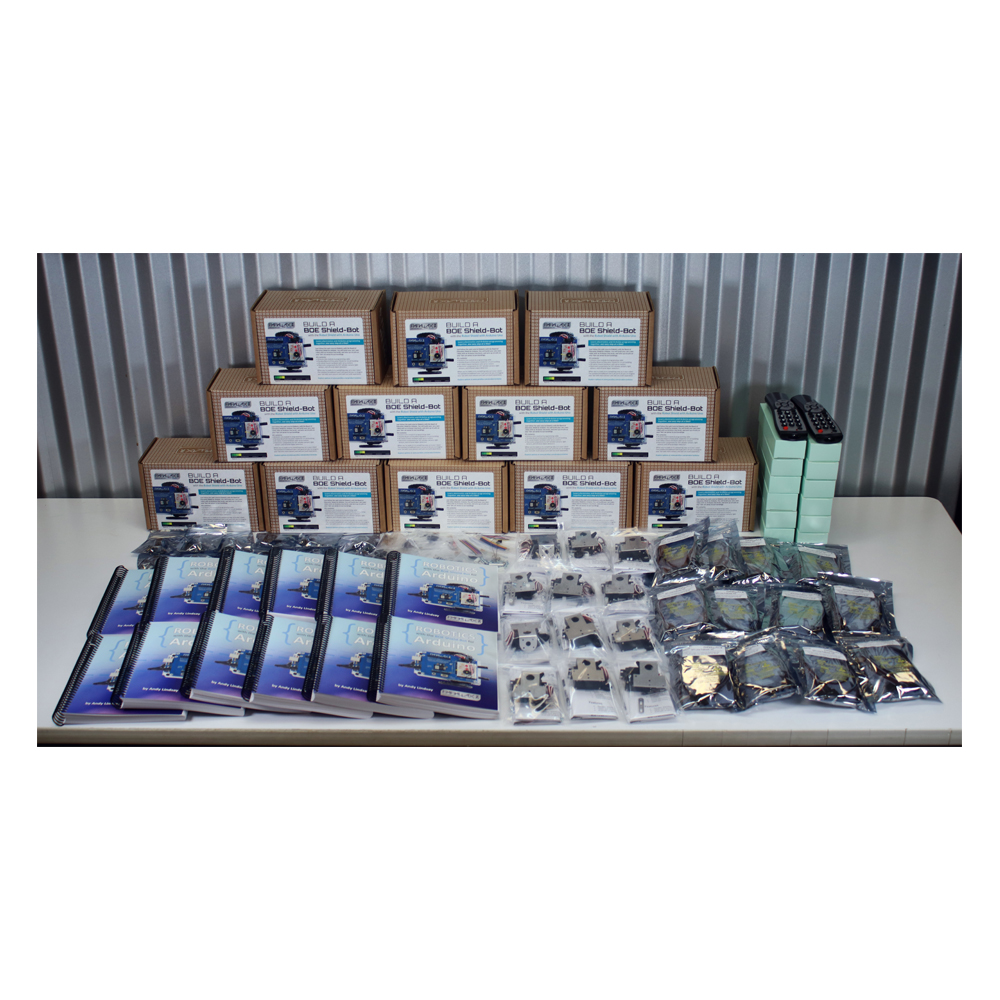 Shield Bot With Arduino 12 Pack Plus Kit For Classrooms Parallax 