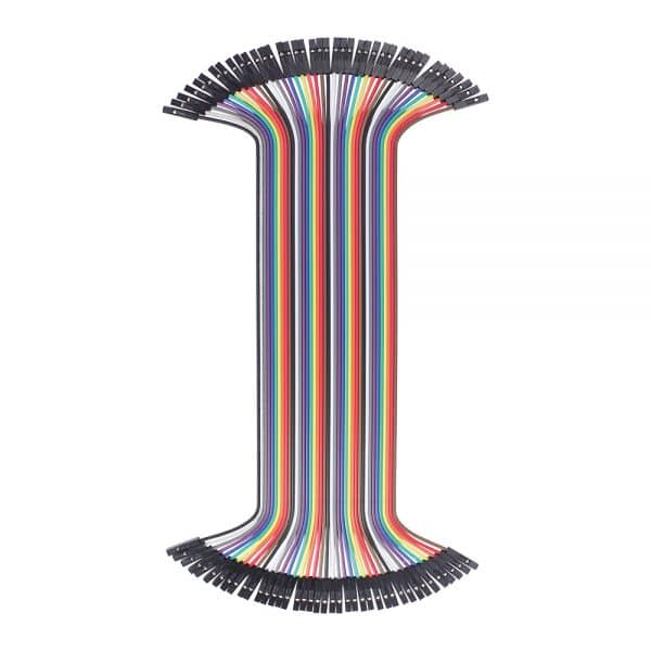 200mm Jumper Wires, FF 40-piece Ribbon - Parallax