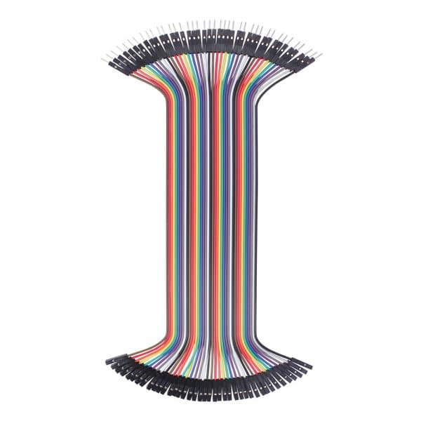 200mm Jumper Wires, MF 40-piece Ribbon - Parallax