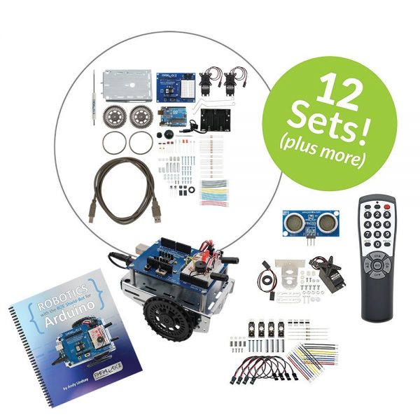 Shield-Bot With Arduino 12-pack Plus Kit For Classrooms - Parallax