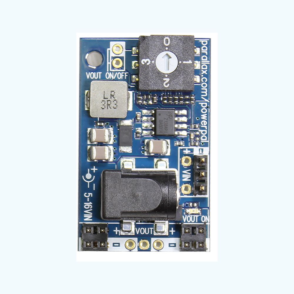 PowerPal Selectable Voltage 3-Amp Breadboard Power Supply - Parallax