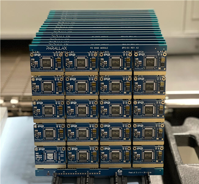 Manufacturing Update On P2 Edge Module And Edge Module Breadboard - Parallax