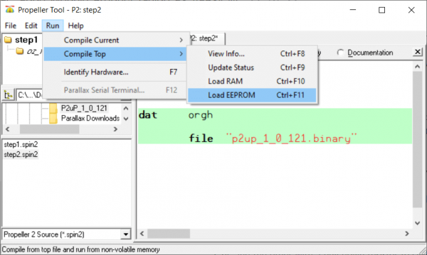 MicroPython On The P2 - Parallax