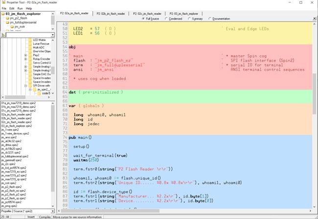 P2 Edge 16 MB Flash Reader And Explorer Utility - Parallax