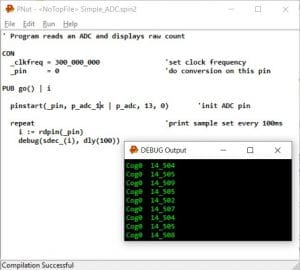 Simple Analog Input - Parallax