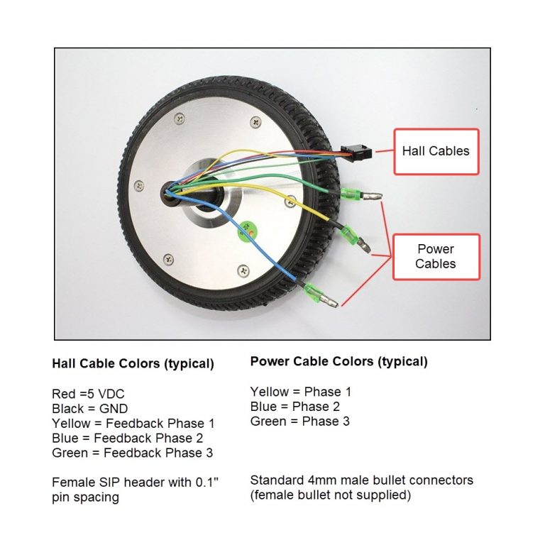 6.5" Hub Motor With Encoder - Parallax