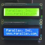 Parallax 2 X 16 Serial LCD With Piezo Speaker (Backlit) - Parallax