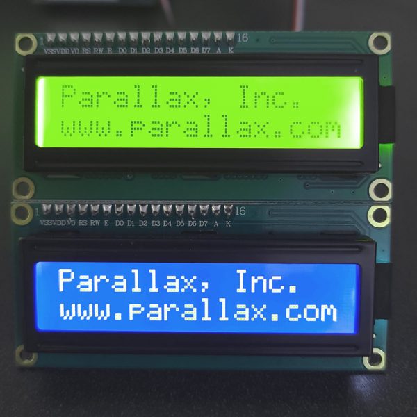 Parallax 2 X 16 Serial LCD With Piezo Speaker (Backlit) - Parallax