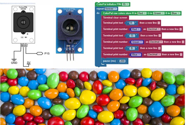 ColorPal Sensor And BlocklyProp: Easy Color Measurement - Parallax
