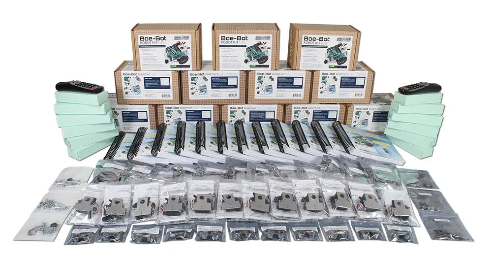 Boe-Bot 12-pack Plus For Classrooms: Sound Curriculum, Proven Success ...