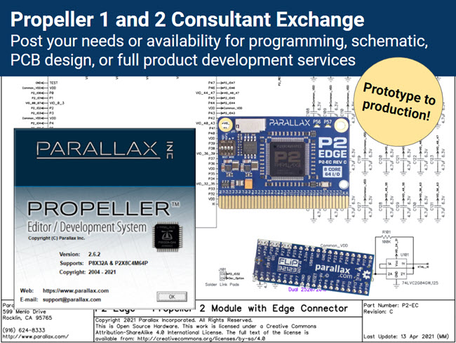 Propeller 1 And 2 Consultant Exchange - Parallax