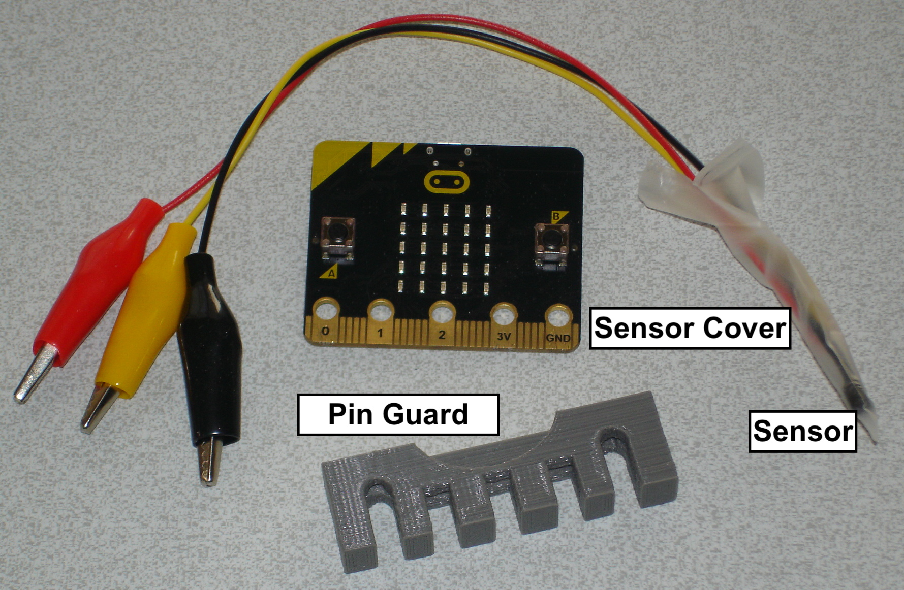 Micro:bit Pin Protector Makes Easy Use Of Alligator Clips - TinkerCAD ...