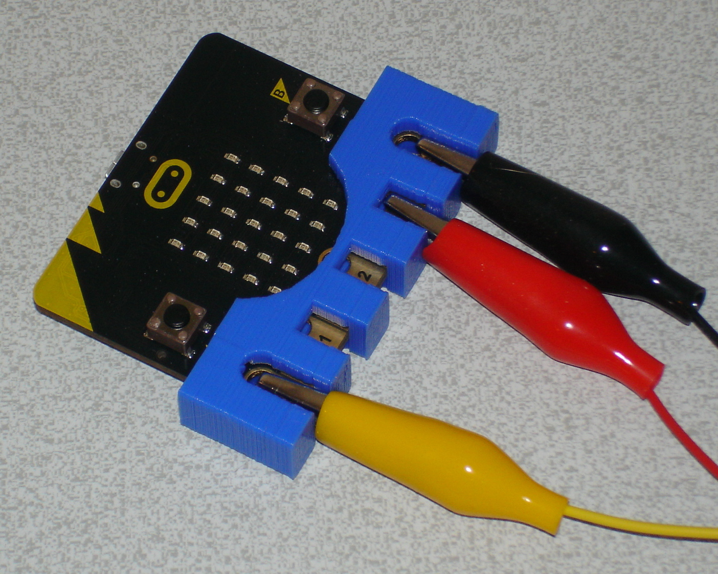 Micro:bit Pin Protector Makes Easy Use Of Alligator Clips - TinkerCAD ...