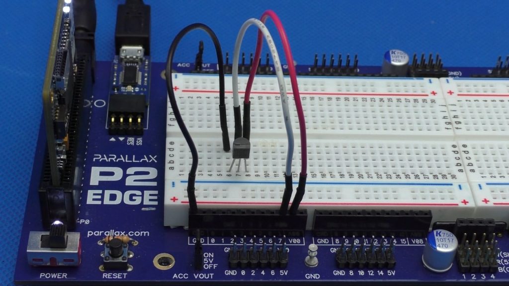 1-Wire Driver With DS18B20 Temperature Sensor Demo - Parallax