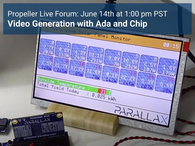Propeller Live Forum: Video Generation With Ada And Chip - June 14, 2023 - Parallax