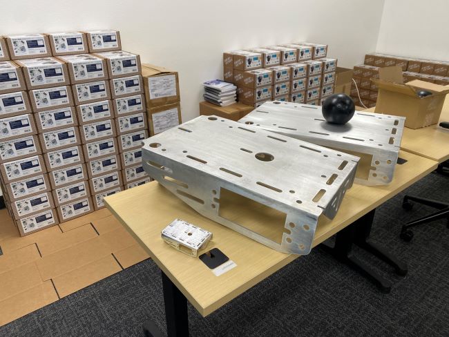 Super-sized Cyber:bot Wheels Machined At DOCO Engineering Last Week - Parallax