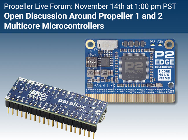 Propeller Live Forum - November 14th 2023 - Parallax
