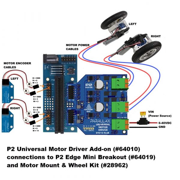 Universal Motor Driver P2 Add-on Board - Parallax