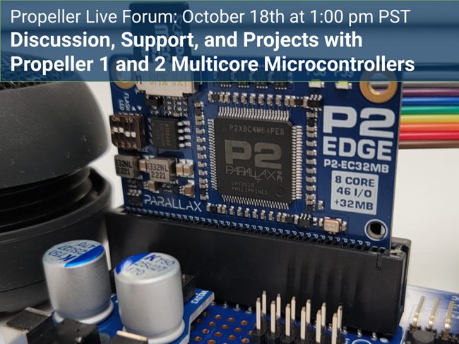 Propeller Live Forum - October 18th 2023 - Parallax