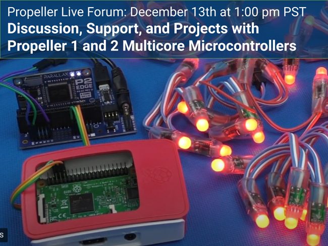 Propeller Live Forum - December 13th 2023 - Parallax