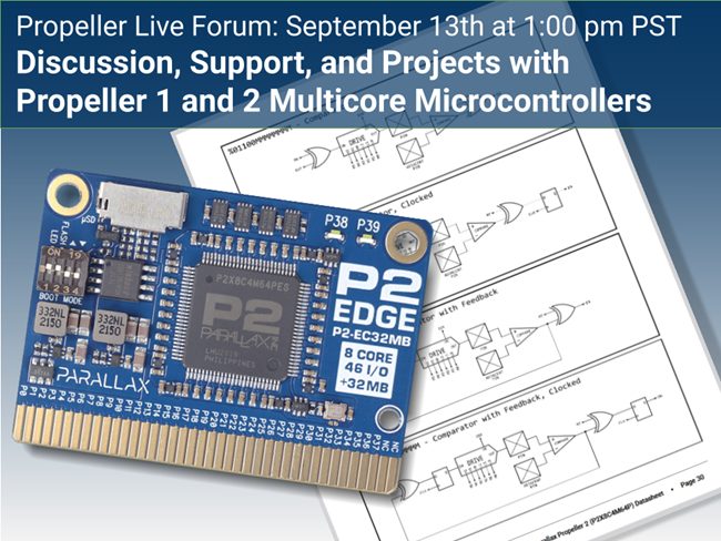 Propeller Live Forum - September 13th 2023 - Parallax