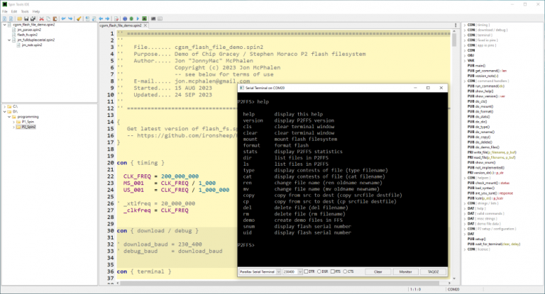 MaccaSoft's Spin Tools IDE Programs Propeller 1 And 2 Multicore ...