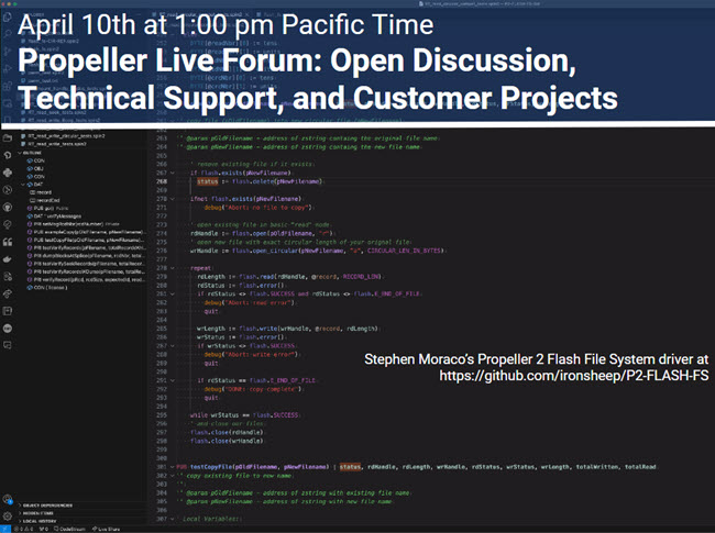 Propeller Live Forum - April 10th 2024 - Parallax