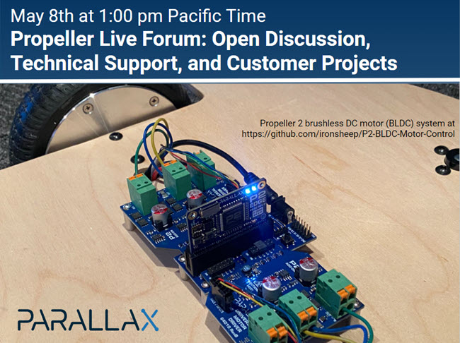 Propeller Live Forum - May 8th 2024 - Parallax