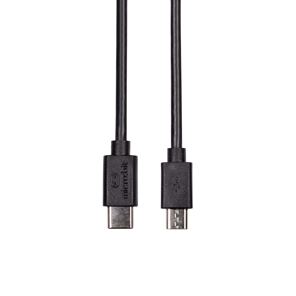 Micro:bit USB-C Cable - Black - Parallax
