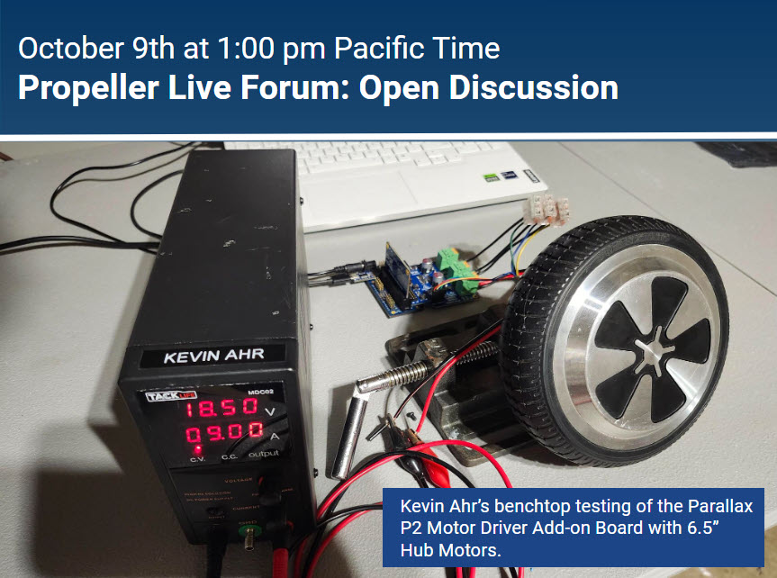 Propeller Live Forum - October 9th 2024 - Parallax