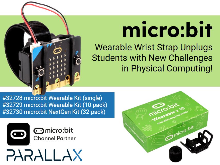 Unplug Your Students With Micro:bit Wearable Wrist Strap + 16 Big Challenges Using It! - Parallax