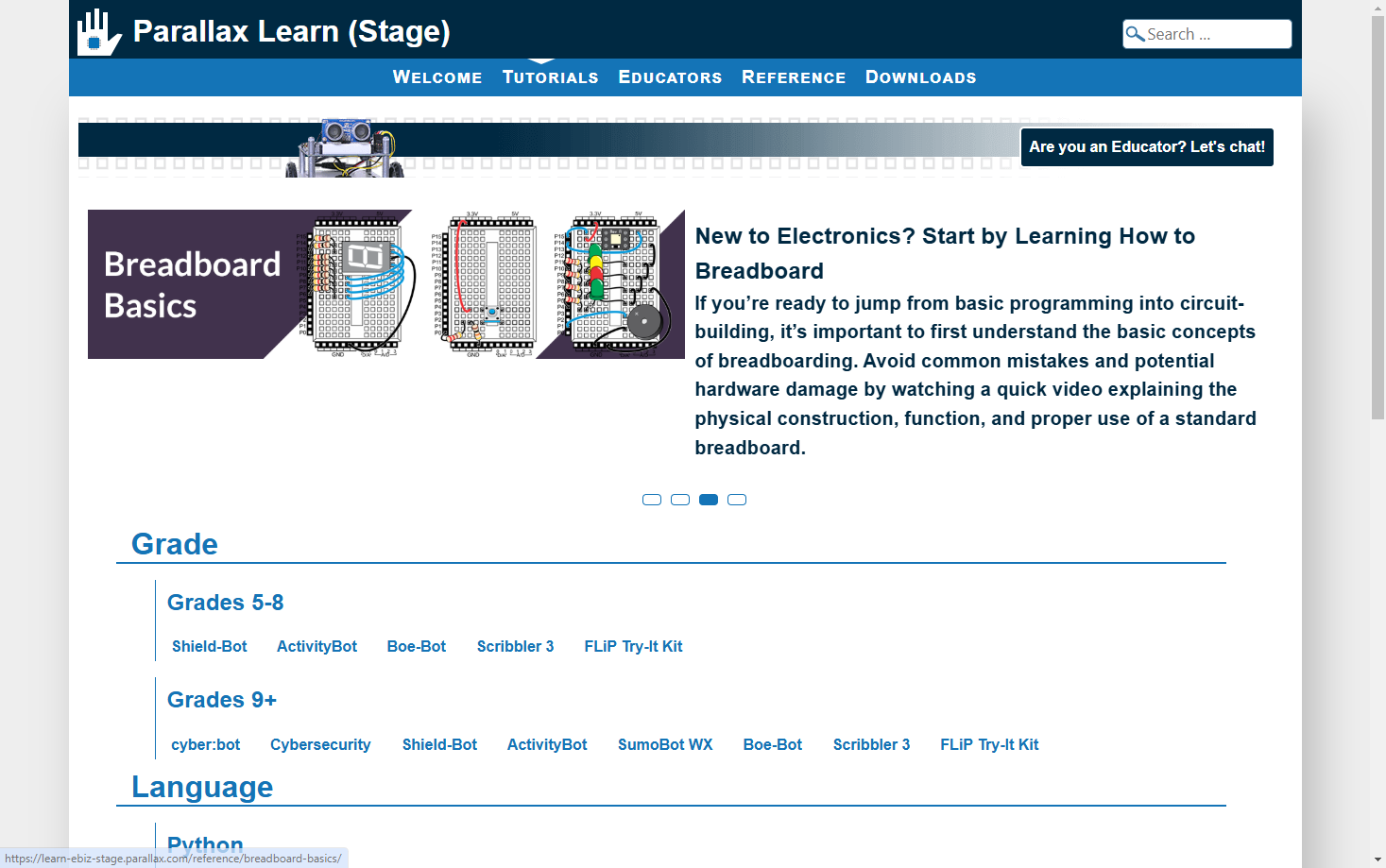 New Learn.parallax.com Site Requires Password Update After December 23rd - Parallax