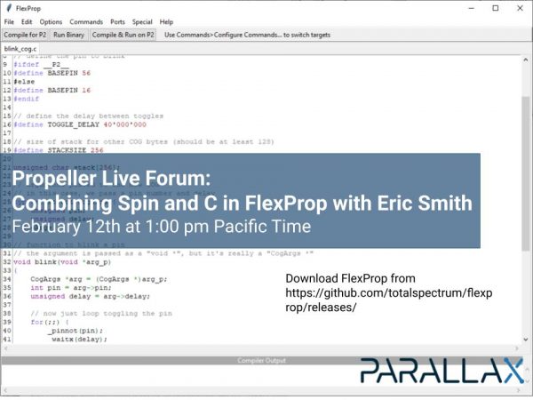 Propeller Live Forum – February 12th 2025 - Parallax