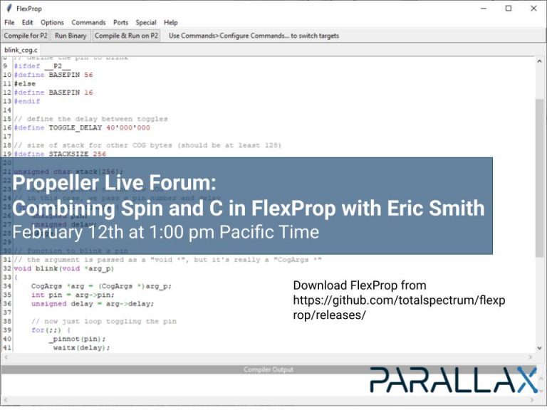 Propeller Live Forum – February 12th 2025 - Parallax