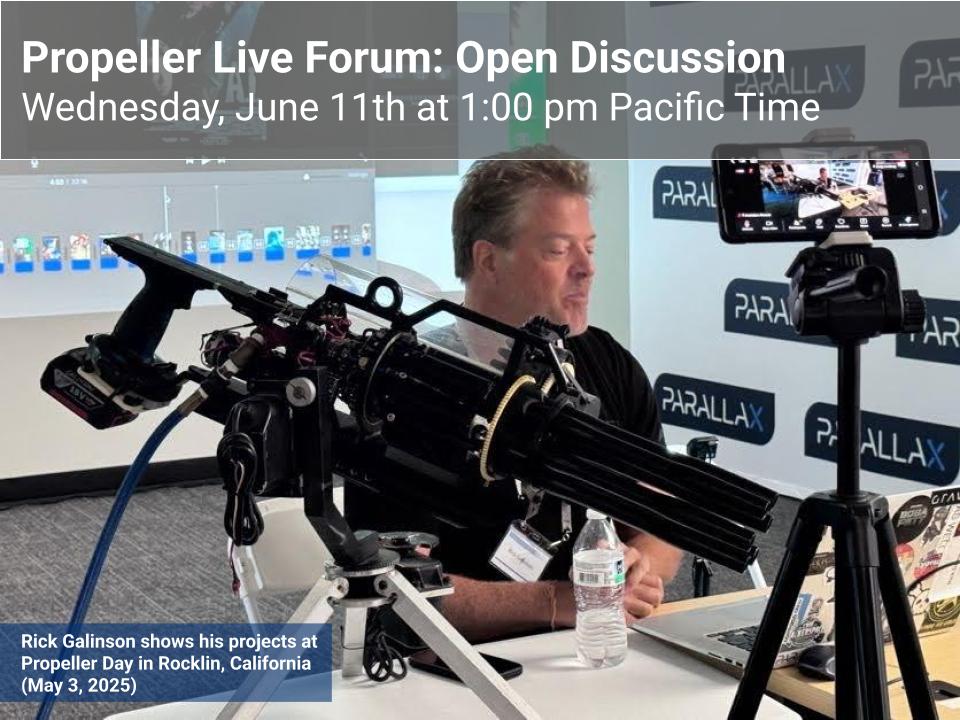 Propeller Live Forum – June 11th (Canceled) - Parallax